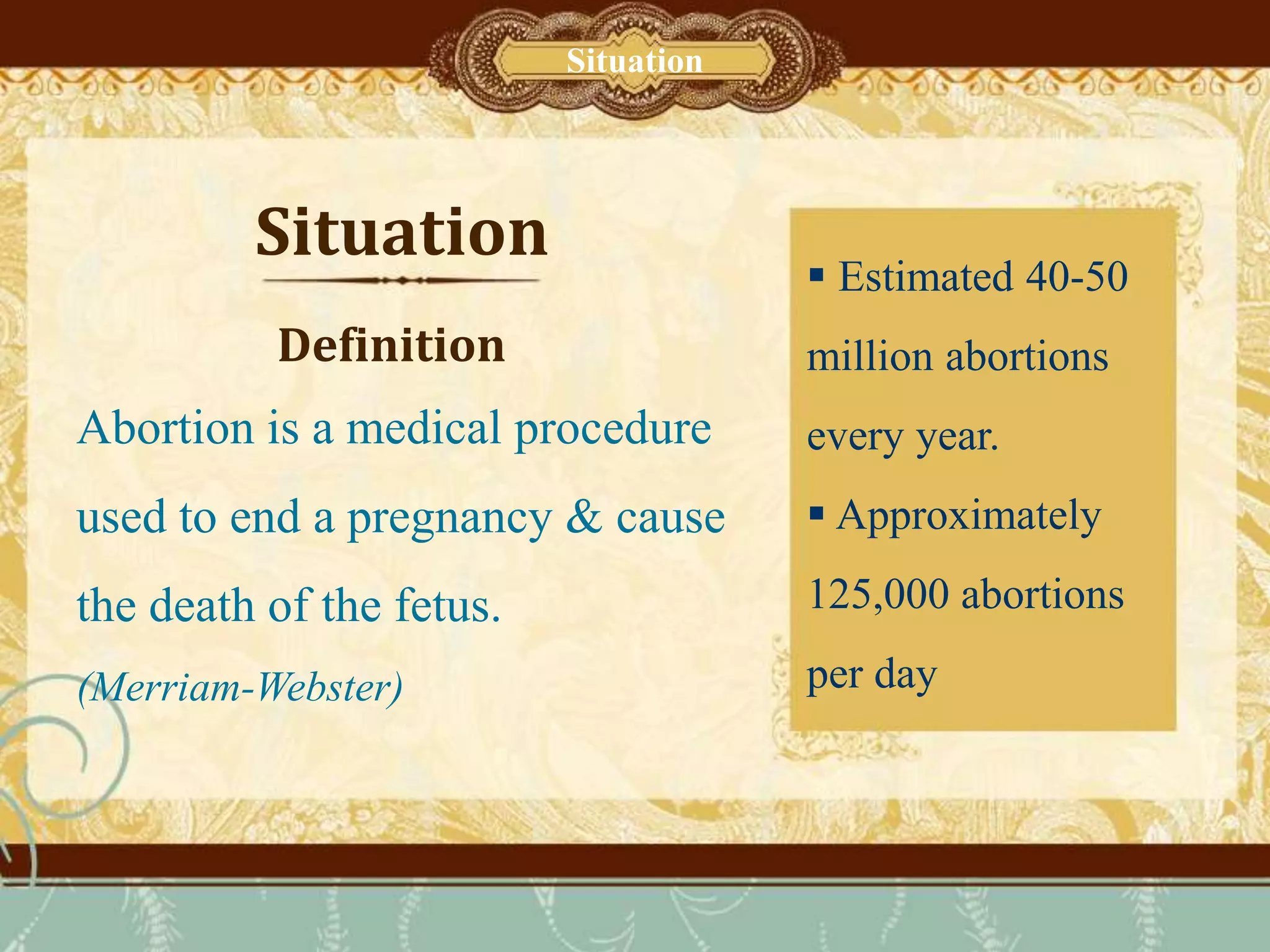 Abortion should be legal but also regulated | PPTX