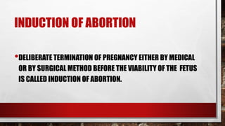 Abortion presentation of obstetrics and gynecological nursing | PPT
