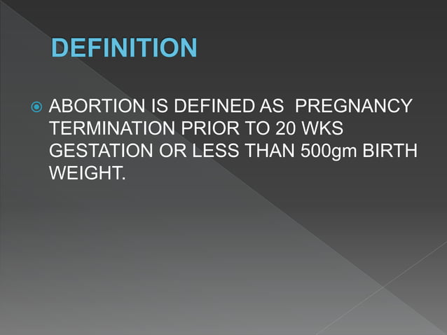 ABORTION ..pptx and its complication in pregnancy | PPTX