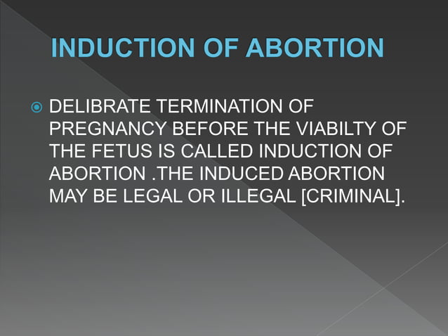 ABORTION ..pptx and its complication in pregnancy | PPTX