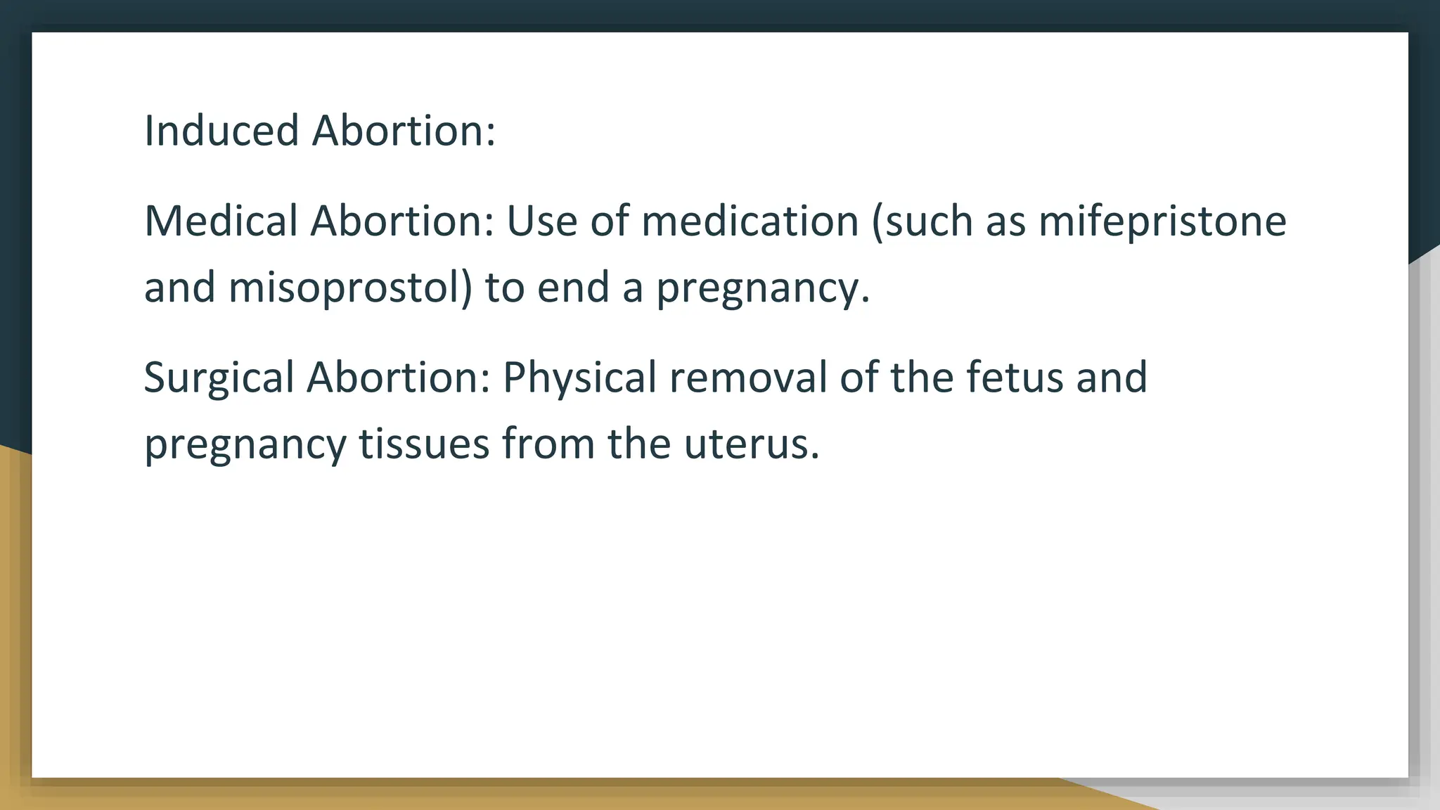 ABORTION and it's type sign and symptoms | PPTX