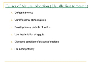 Abortion and its medical importance in forensic medicine | PPT