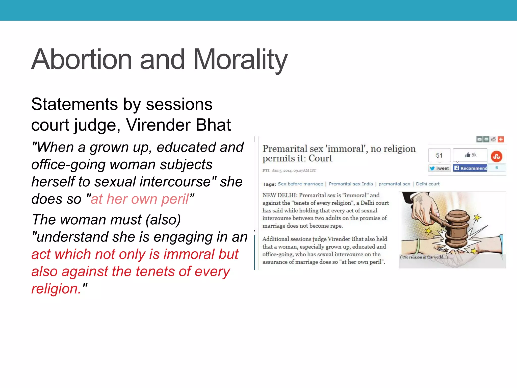 Abortion in India by Medha Gandhi | PDF