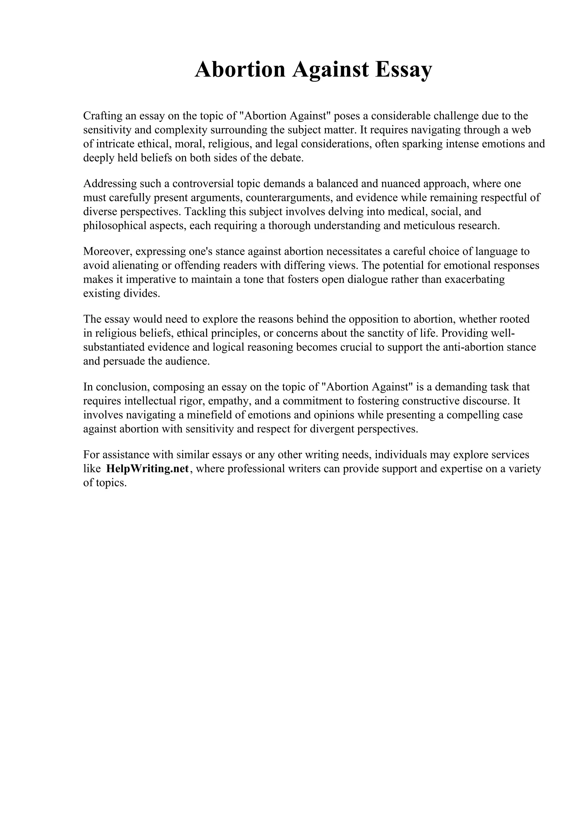 Abortion Against Essay.pdf