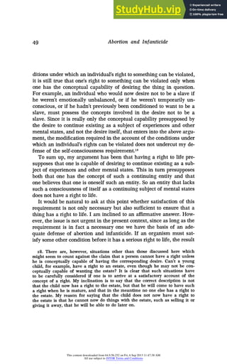 Abortion And Infanticide | PDF