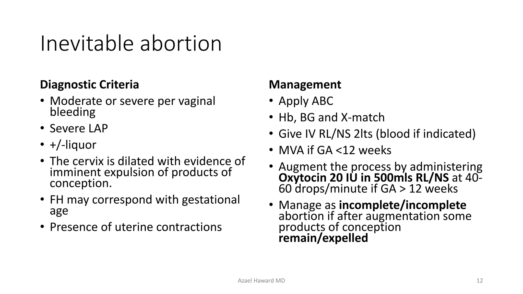 Abortion and postabortal care | PPTX