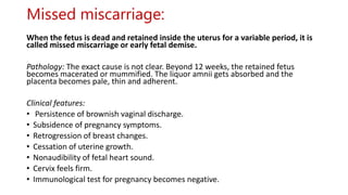 Abortion, ectopic pregnancy and gestational trophoblastic diseases | PPTX