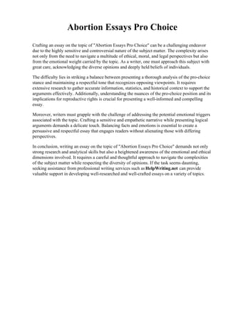 Abortion Essays Pro Choice.pdf