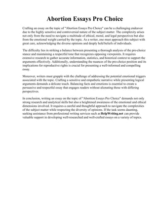 Abortion Essays Pro Choice.pdf