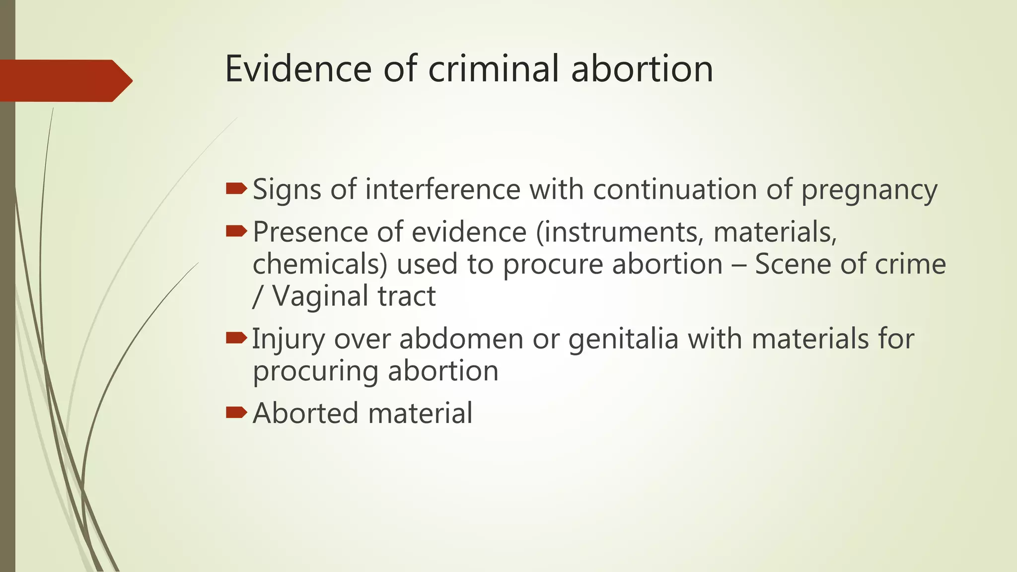 Abortion, infanticide | PPTX