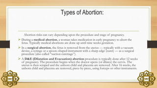 Abortion is not safer than childbirth | PPTX