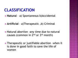 Abortion & mtp | PPTX