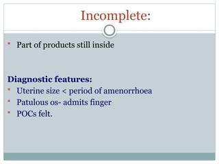 ABORTION-CAUSES ,CLASSIFICATION AND SYMPTOMS | PPT