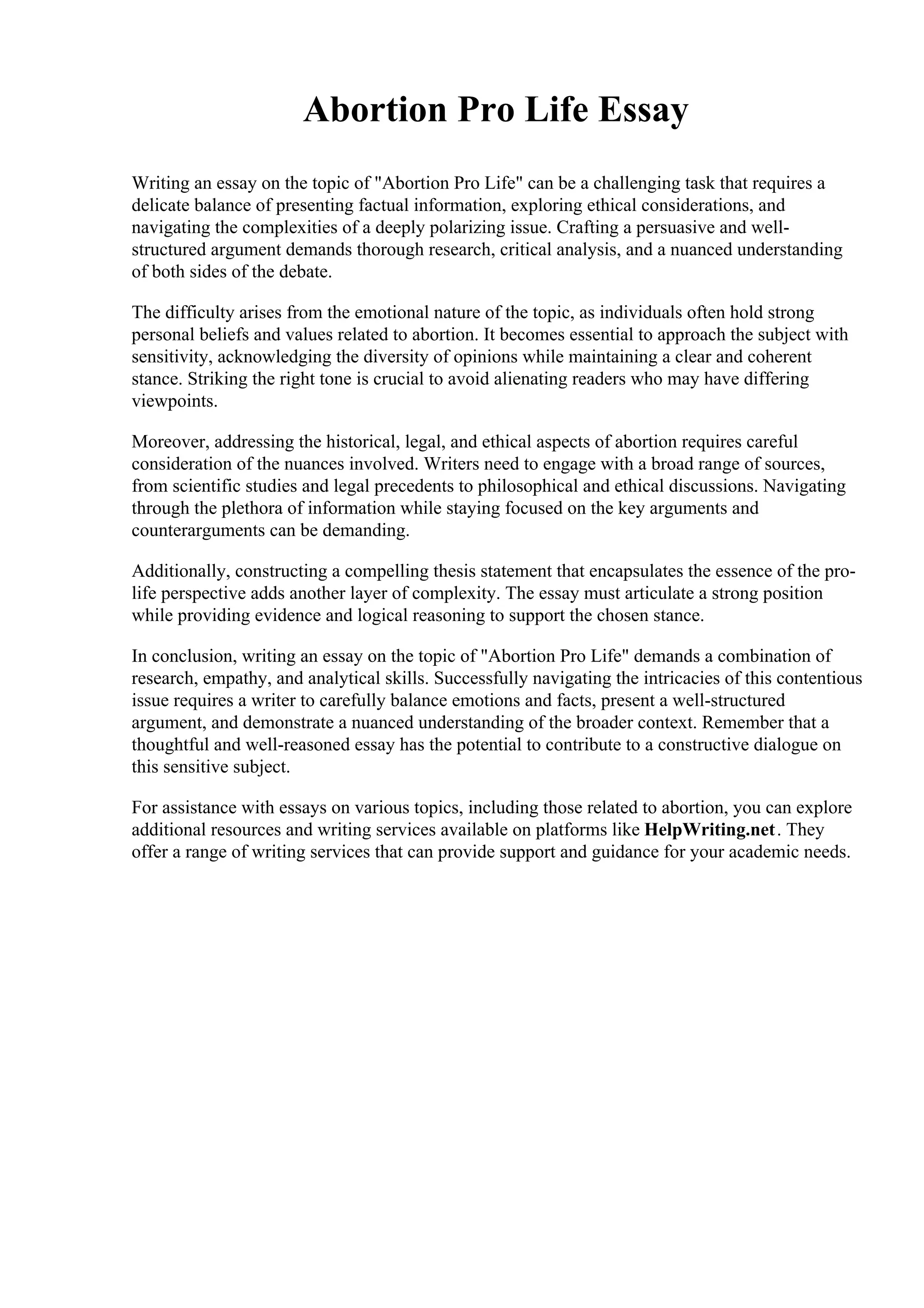 Abortion Pro Life Essay.pdf