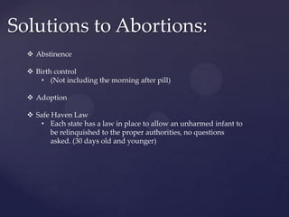 Abortions | PPTX | Pregnancy | Reproductive Health