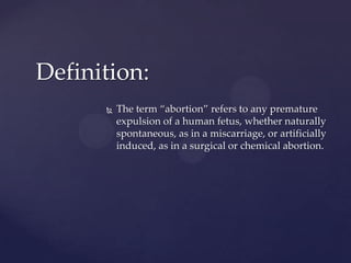 Abortions | PPTX