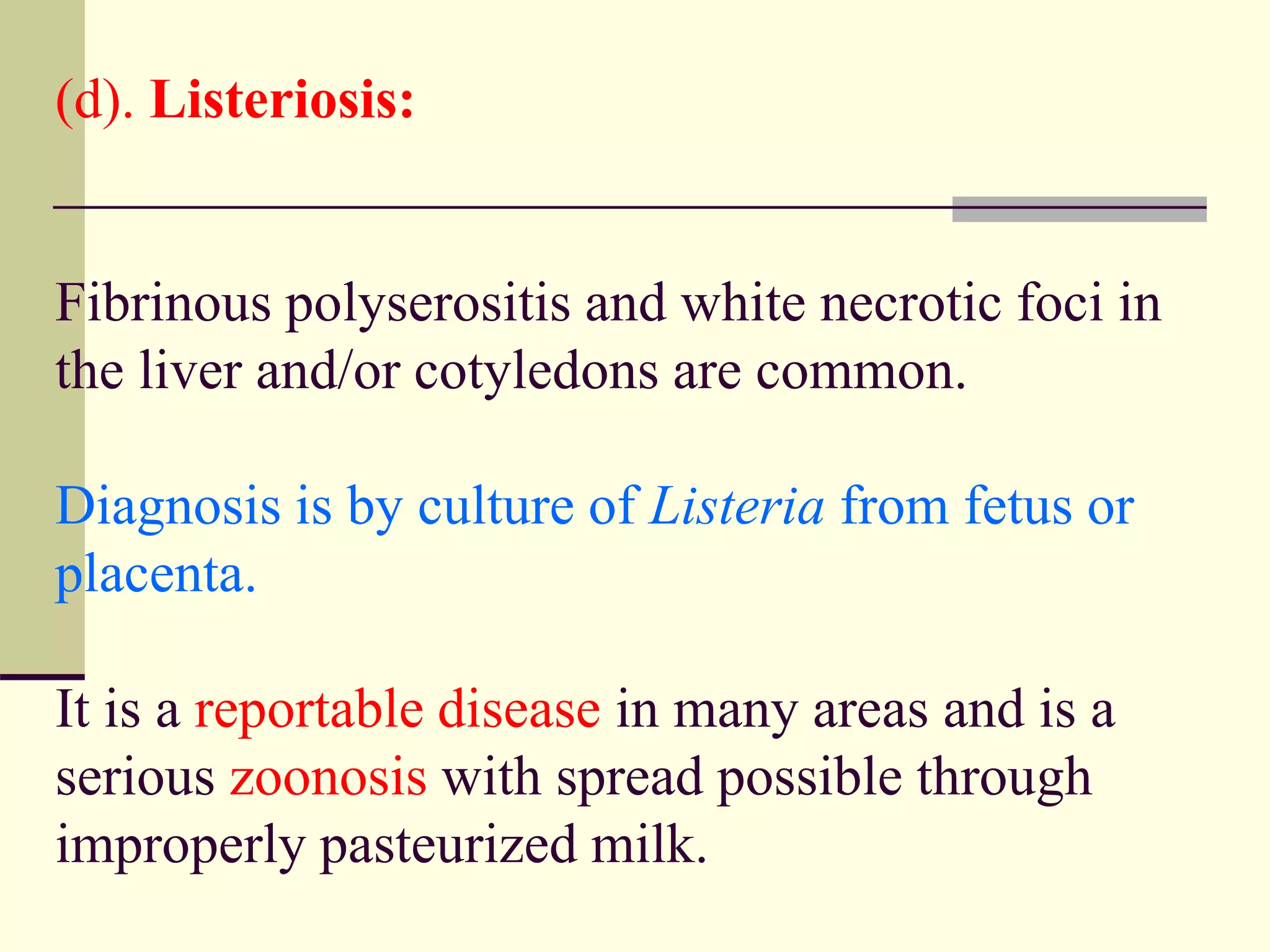 Common causes of abortions in dairy animals and their management | PPT