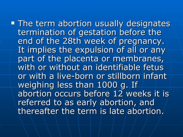 Types of Abortion | PPT | Pregnancy | Reproductive Health