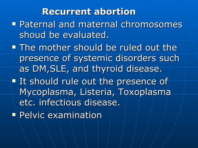Types of Abortion | PPT | Pregnancy | Reproductive Health