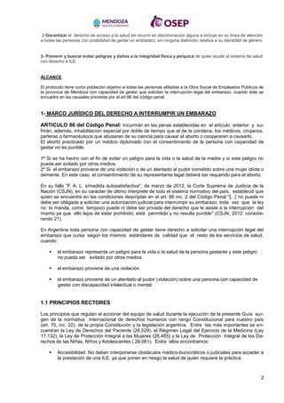 Protocolo de Abortos no punibles OSEP | PDF