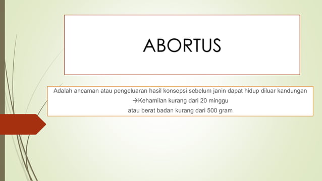 Abortus | PPTX