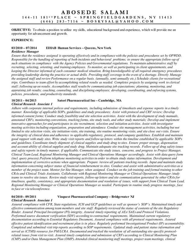 Abosede salami 2014 cra | PDF