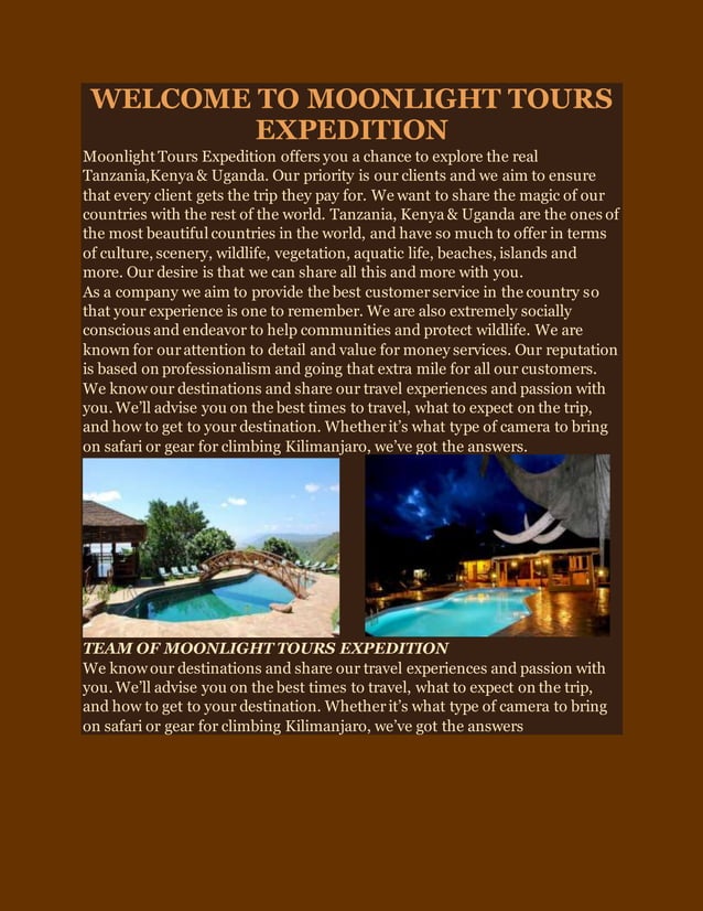 ABOUT MOONLIGHT TOURS EXPEDITION | DOCX