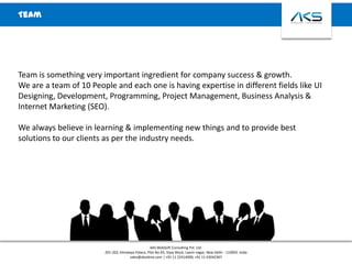 About AKS WebSoft | PPSX