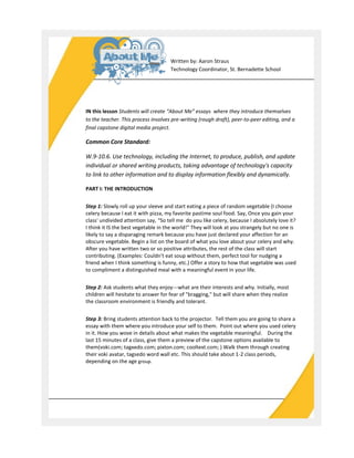 About.me.lesson plan1 | PDF