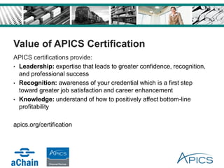 aChain - APICS - Apresentação APICS CPIM - (http://www.achain.com.br ...