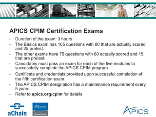 aChain - APICS - Apresentação APICS CPIM - (http://www.achain.com.br ...