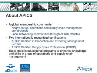 aChain - APICS - Apresentação APICS CPIM - (http://www.achain.com.br ...