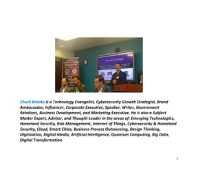 Cybersecurity, Emerging Technologies, and Homeland Security - Chuck ...