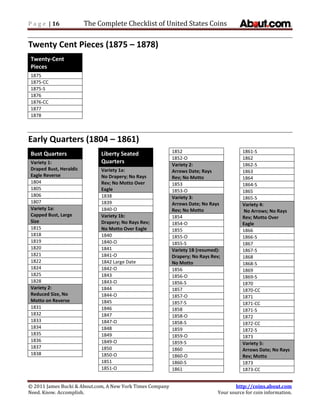About.com complete-us-coin-checklist | PDF