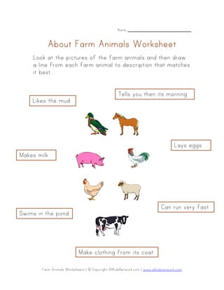 About farm-animals-worksheet | PDF