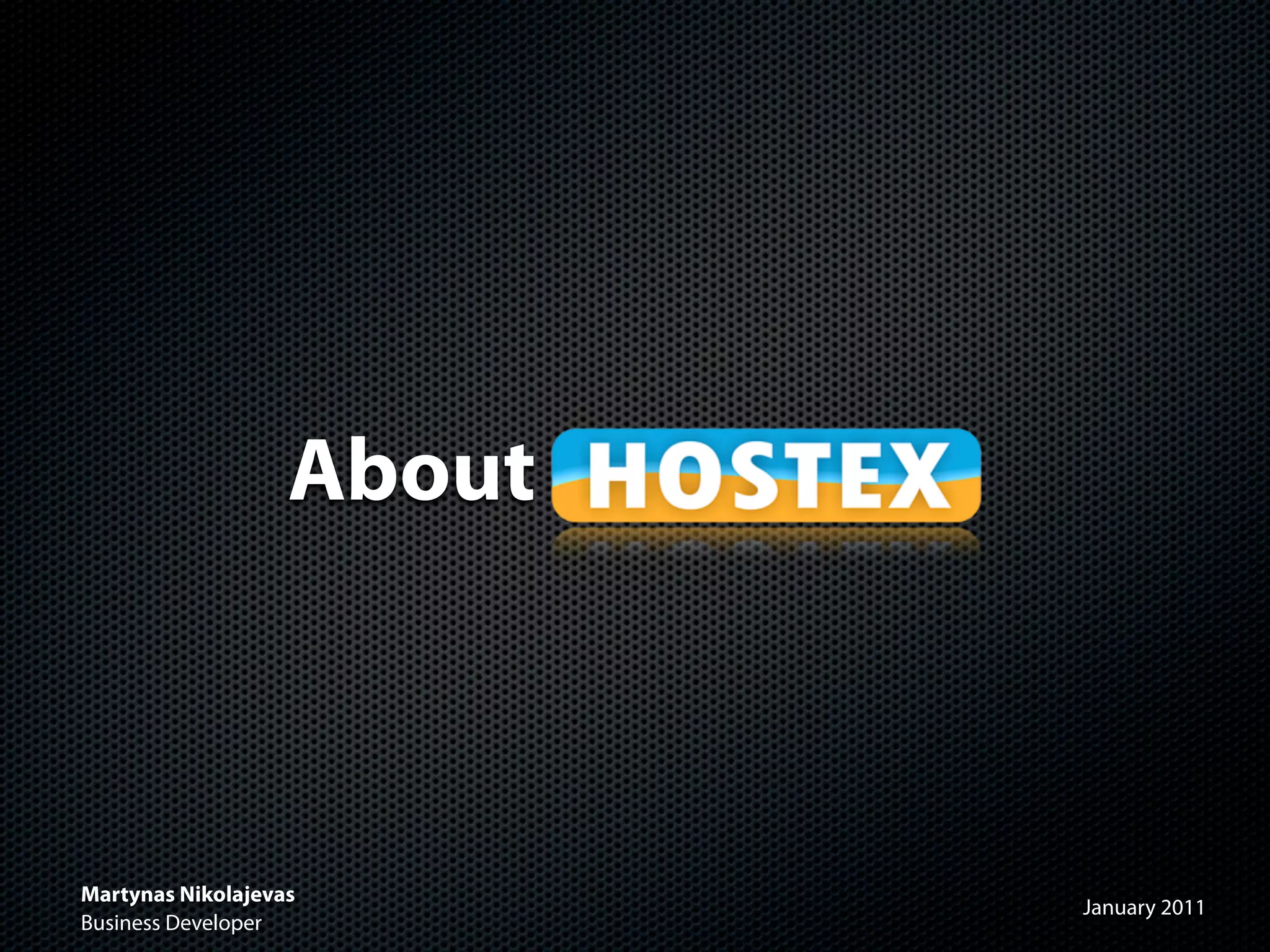 About HOSTEX | KEY | Web Hosting | Internet