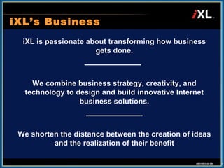 iXL Overview | PPT