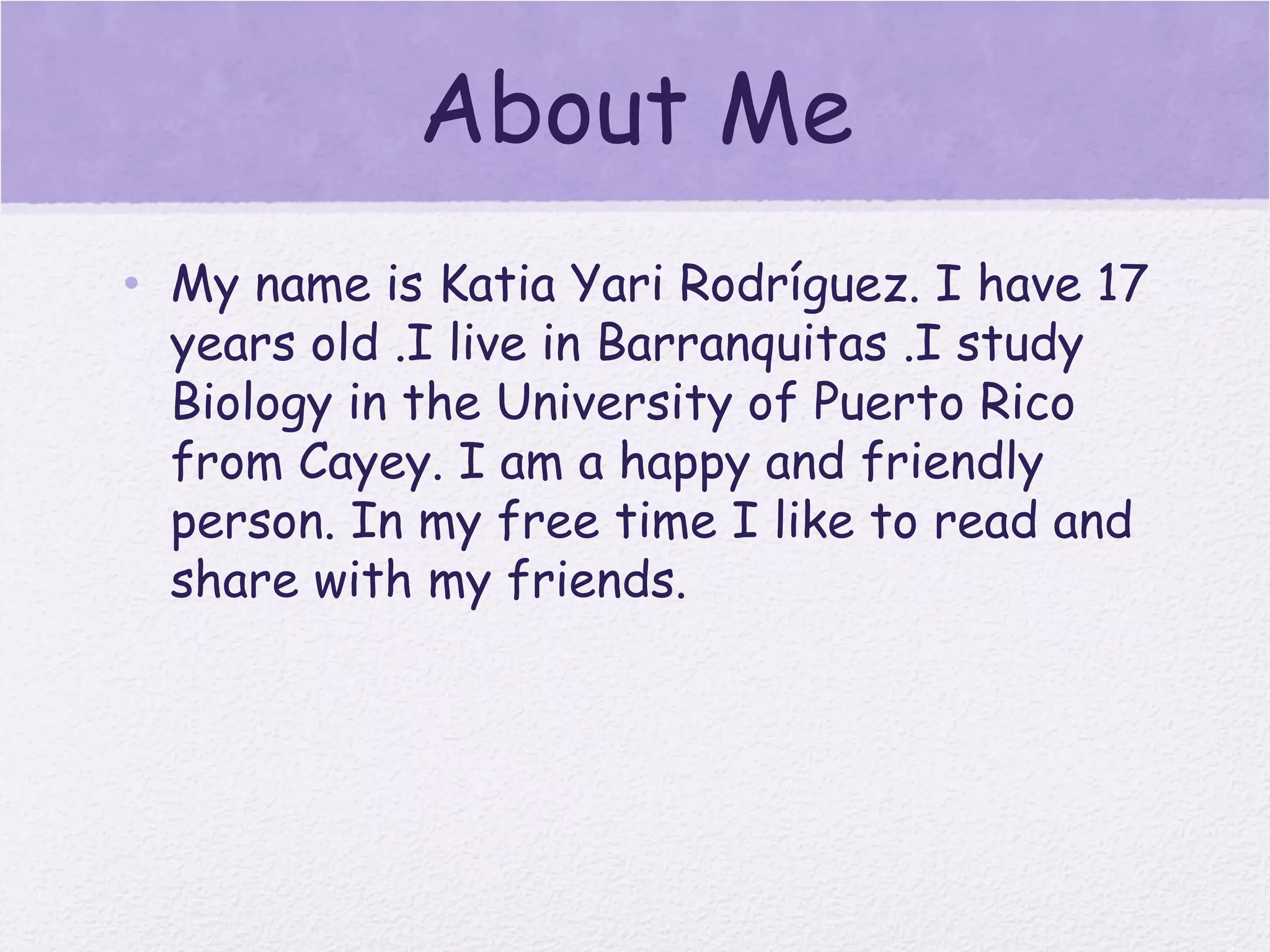 About Me | PPT