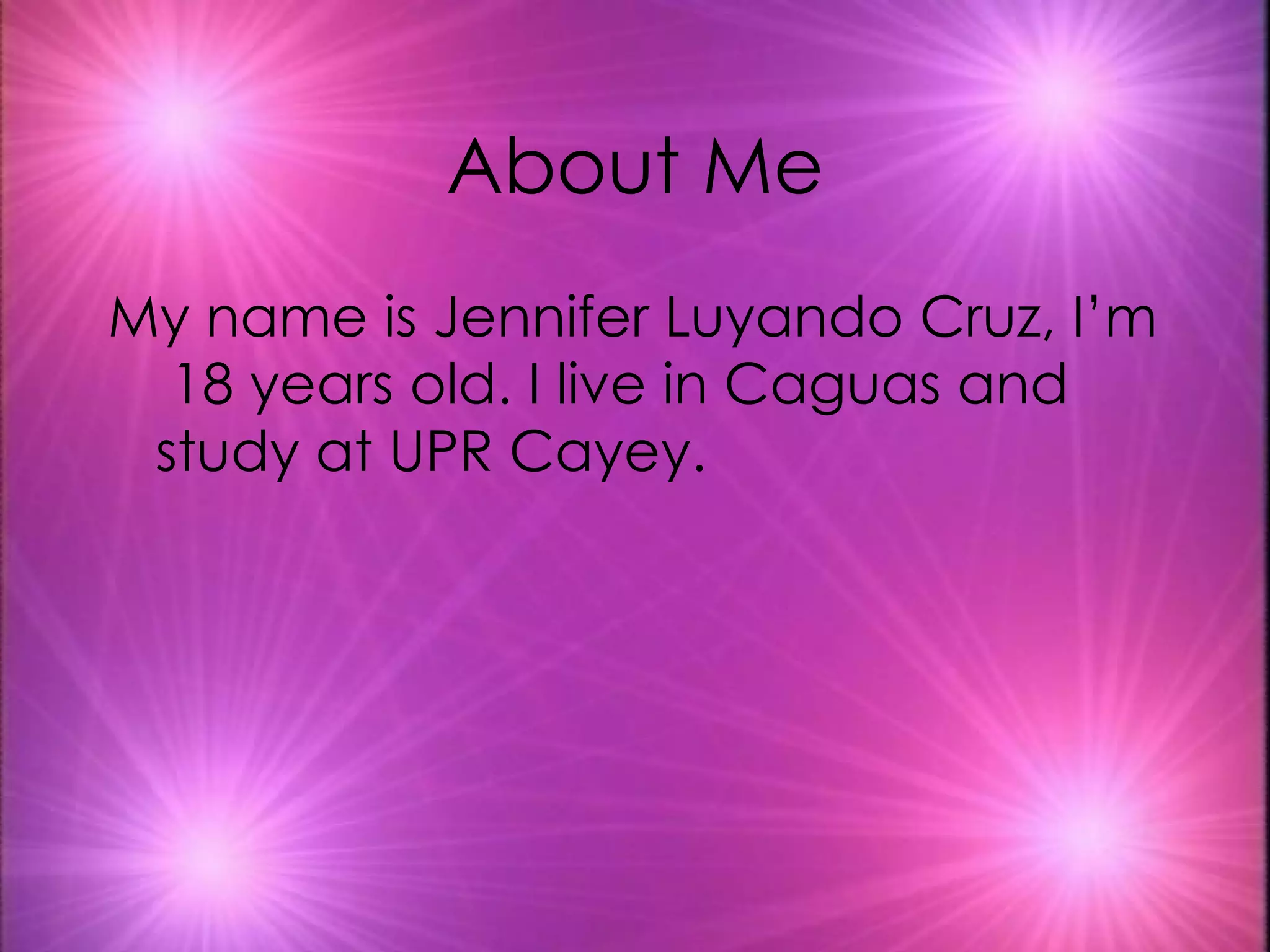 About Me | PPT