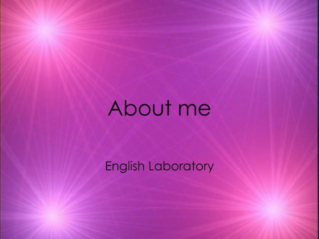 About Me | PPT