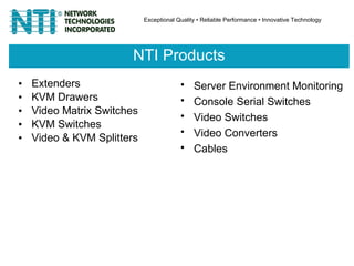 About Network Technologies Inc | PPT