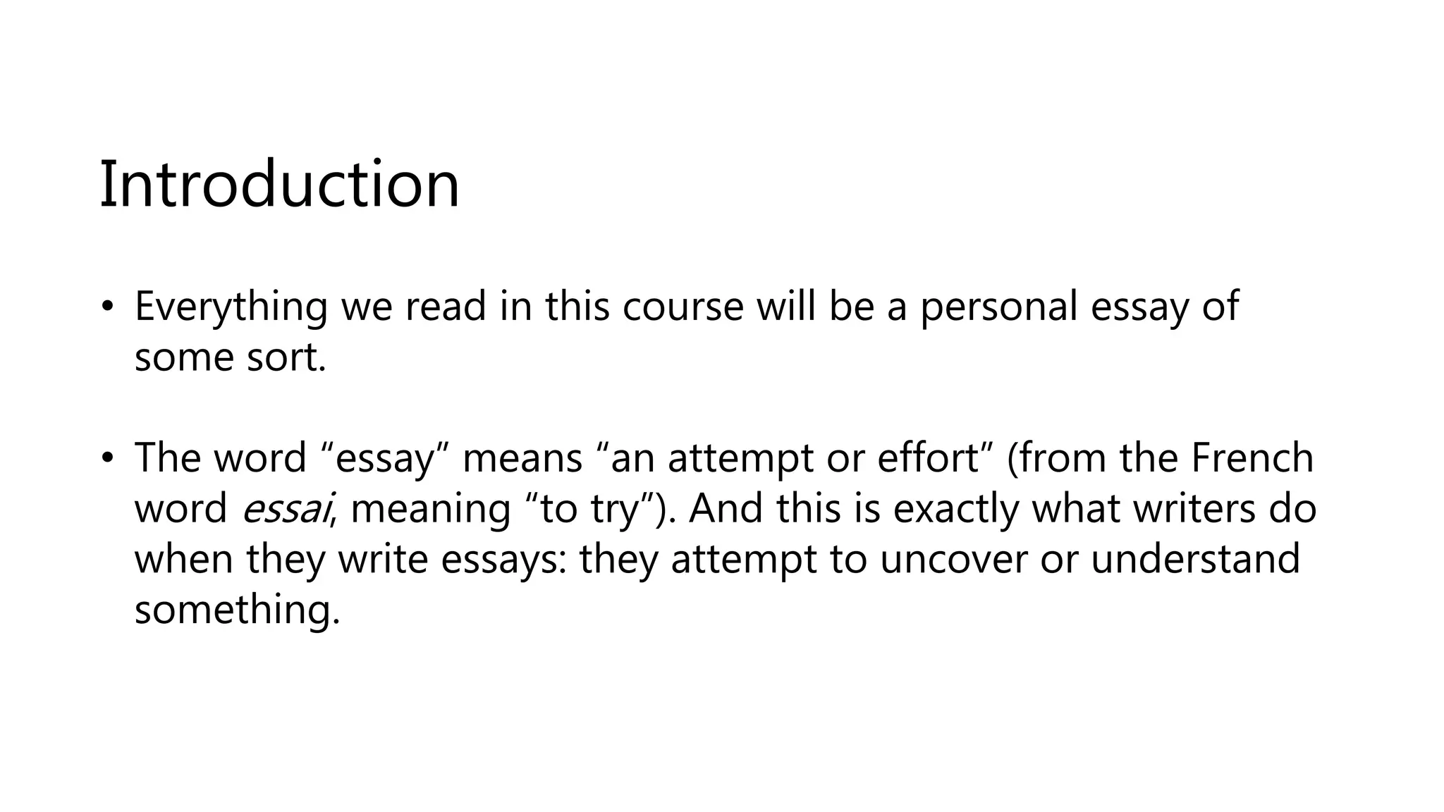 About Personal Essay Writing | PPTX