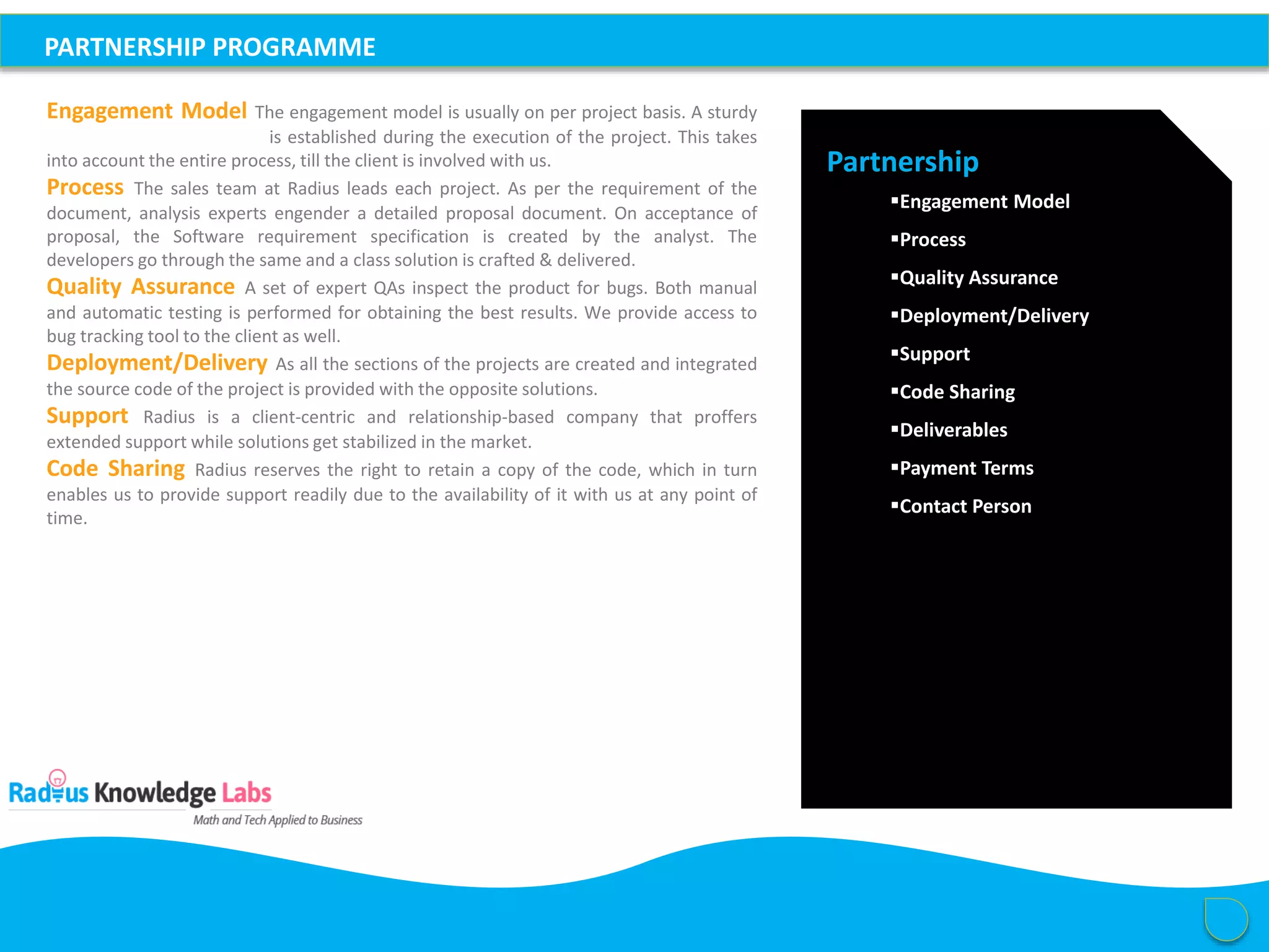 About : Radius knowledge Labs | PPTX | Computing | Technology & Computing