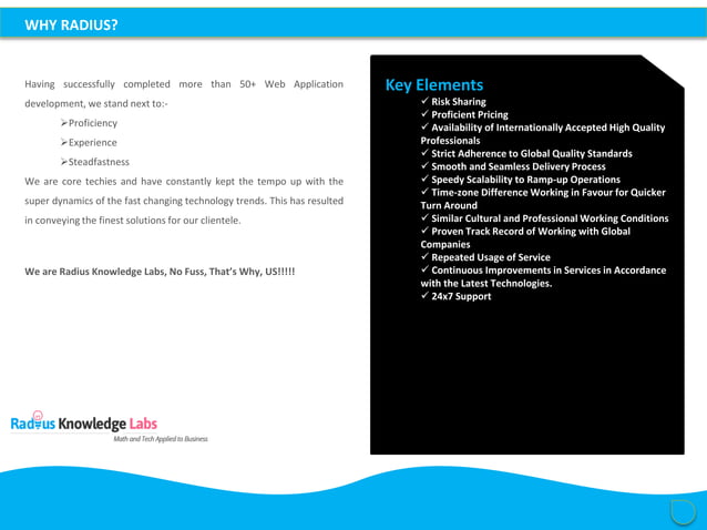 About : Radius knowledge Labs | PPTX | Computing | Technology & Computing