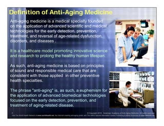 Introduction To Anti Aging Medicine | PDF