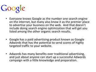 About advertising with google | PPTX
