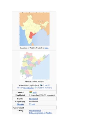 About andhra pradesh | DOCX
