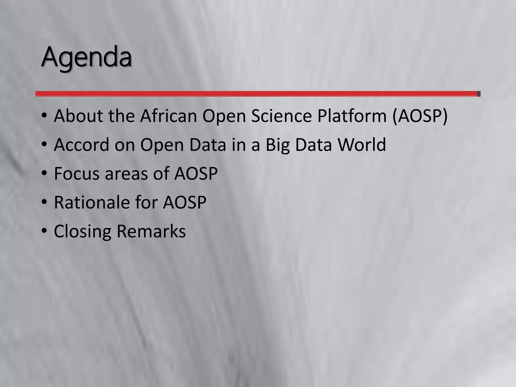 The African Open Science Platform (AOSP) | PPT