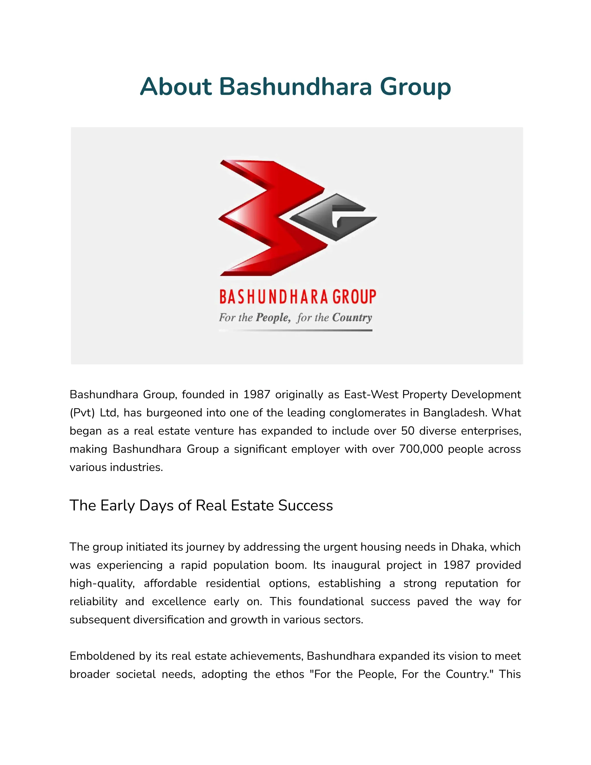 About Bashundhara Group | PDF