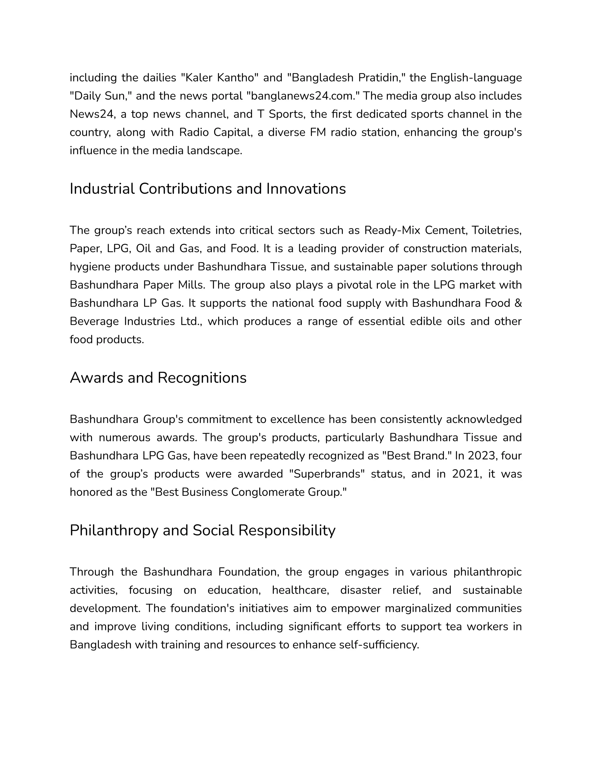 About Bashundhara Group | PDF